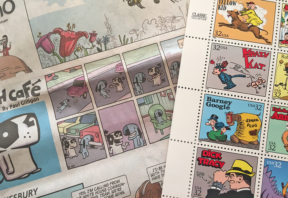 When your postage stamps are larger than the Sunday comics