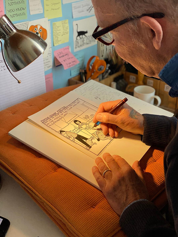 We’re ‘off the leash’ with cartoonist Rupert Fawcett